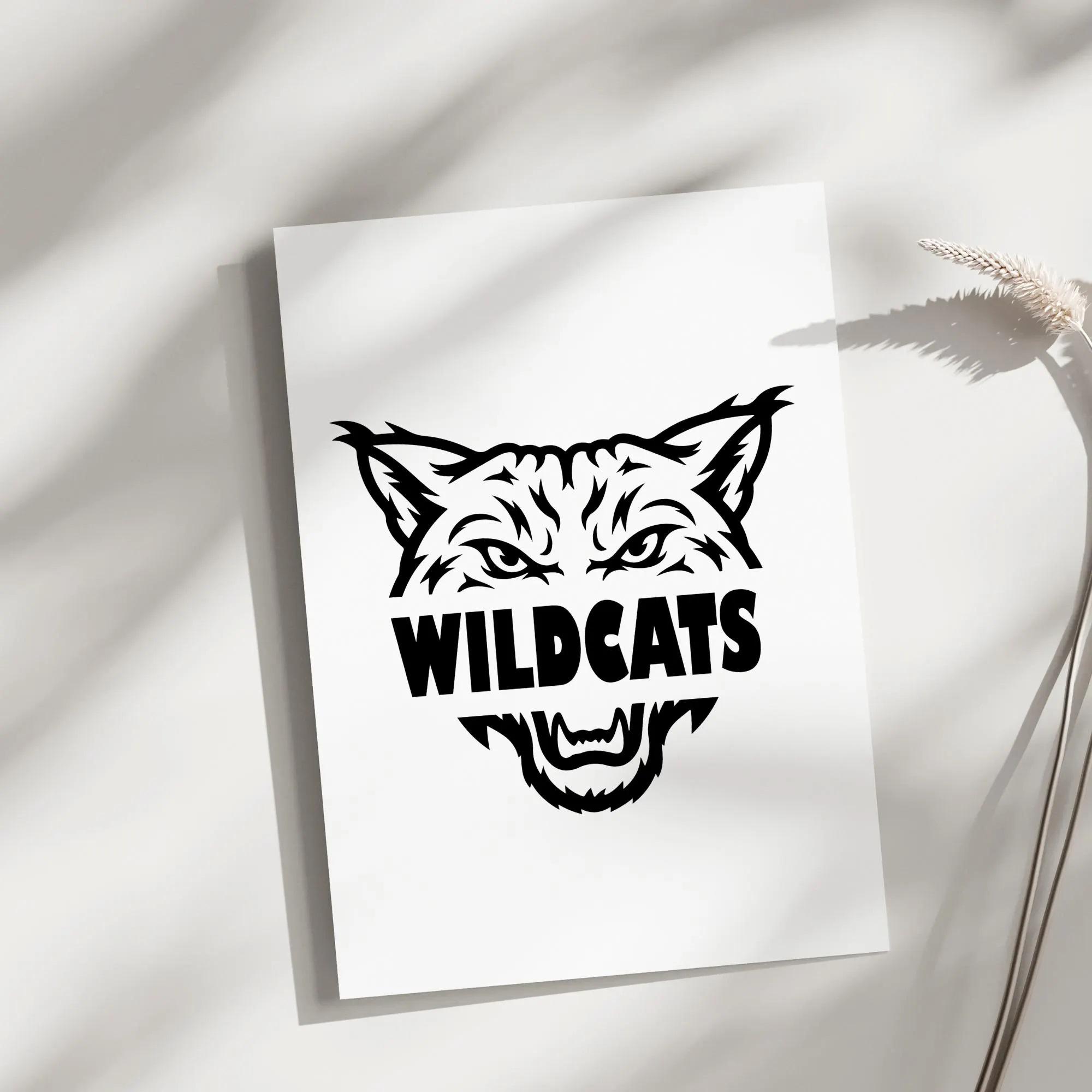 Wildcat Svg Bundle, Wildcat School Spirit SVG, Wildcat Mascot Svg ...