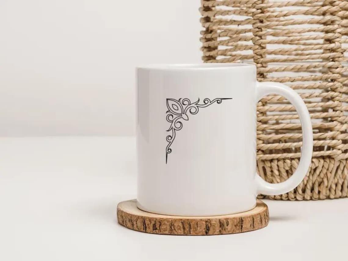 Floral Corner Svg, Flower Corner Svg, Corner Border Svg, Wedding Border ...