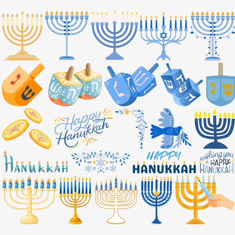 Hanukkah Decorations Png - Etsy