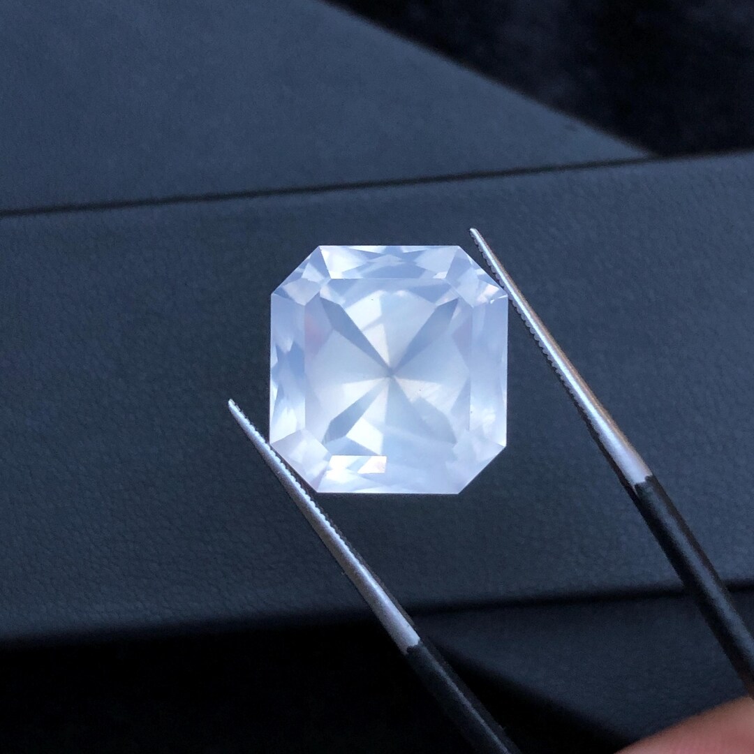 17.70CT Radiant Cut Milky Quartz Gemstone | Octagonal Cabochon - Etsy