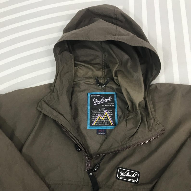 Vintage Woolrich Windbreaker Anorak Jacket - Etsy