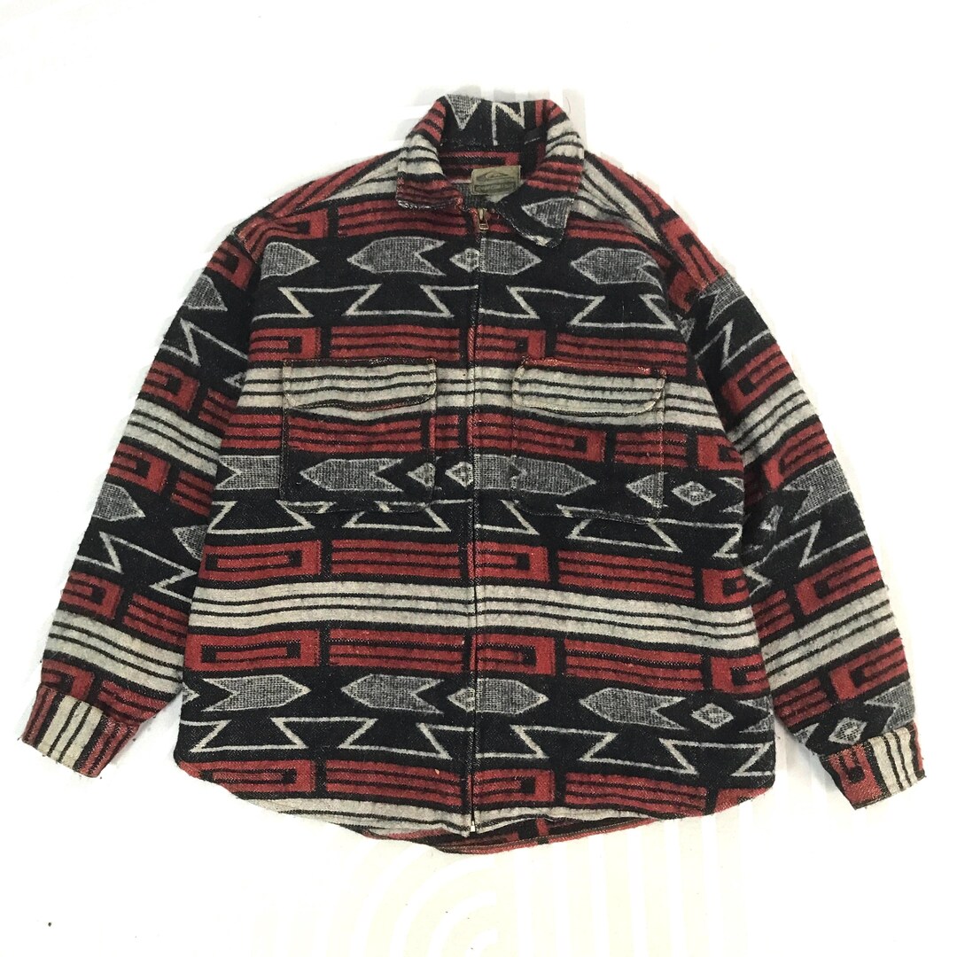 Vintage Quicksilver Wool Navajo Zip Jacket - Etsy