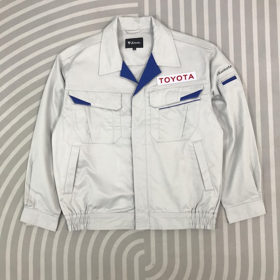 Vintage Toyota Racing work uniform japan custom Jacket - Gem