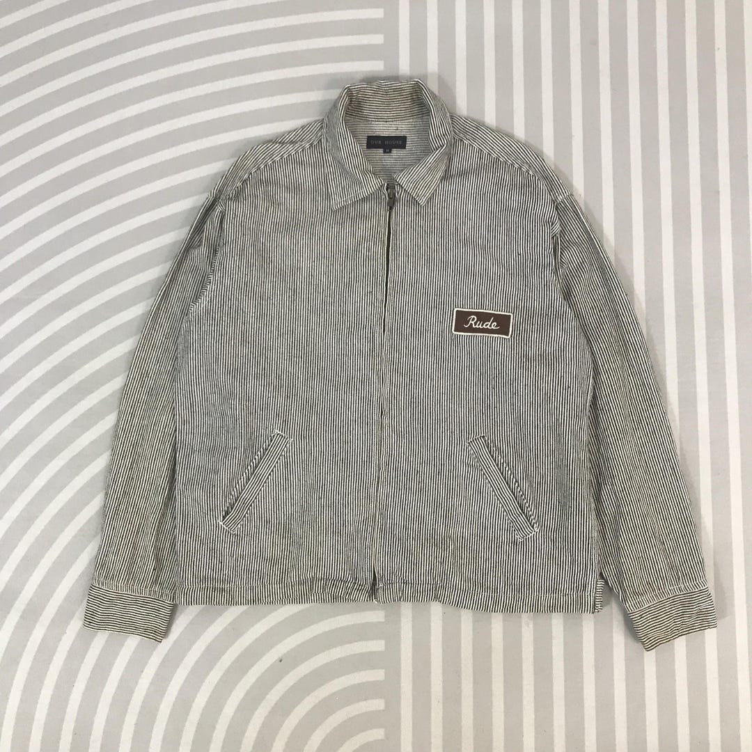 Vintage Our House Workers Rude Design Hickory Jacket - Etsy