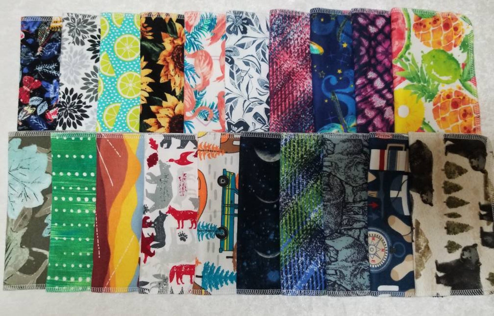 20 Adult Style Mixed Print Reusable Cloth Napkins - Etsy