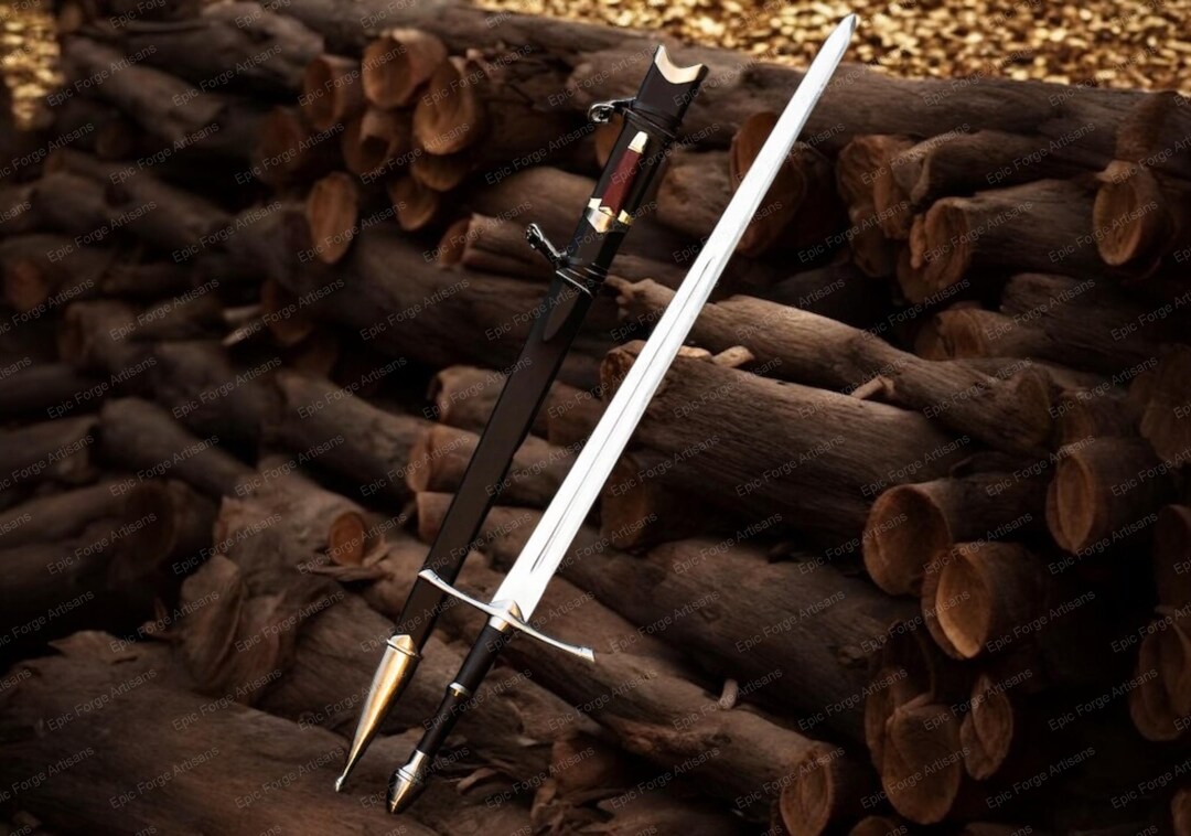 Handmade Aragorn Strider Ranger Sword –medieval Replica Sword, Custom Viking Blade, Cosplay ...