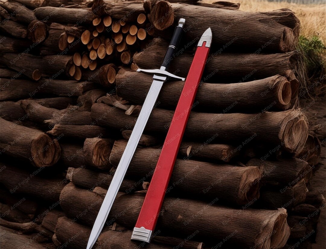 Hand Forged Warrior's Sword Replica | Long Sword | Handmade Engraved ...
