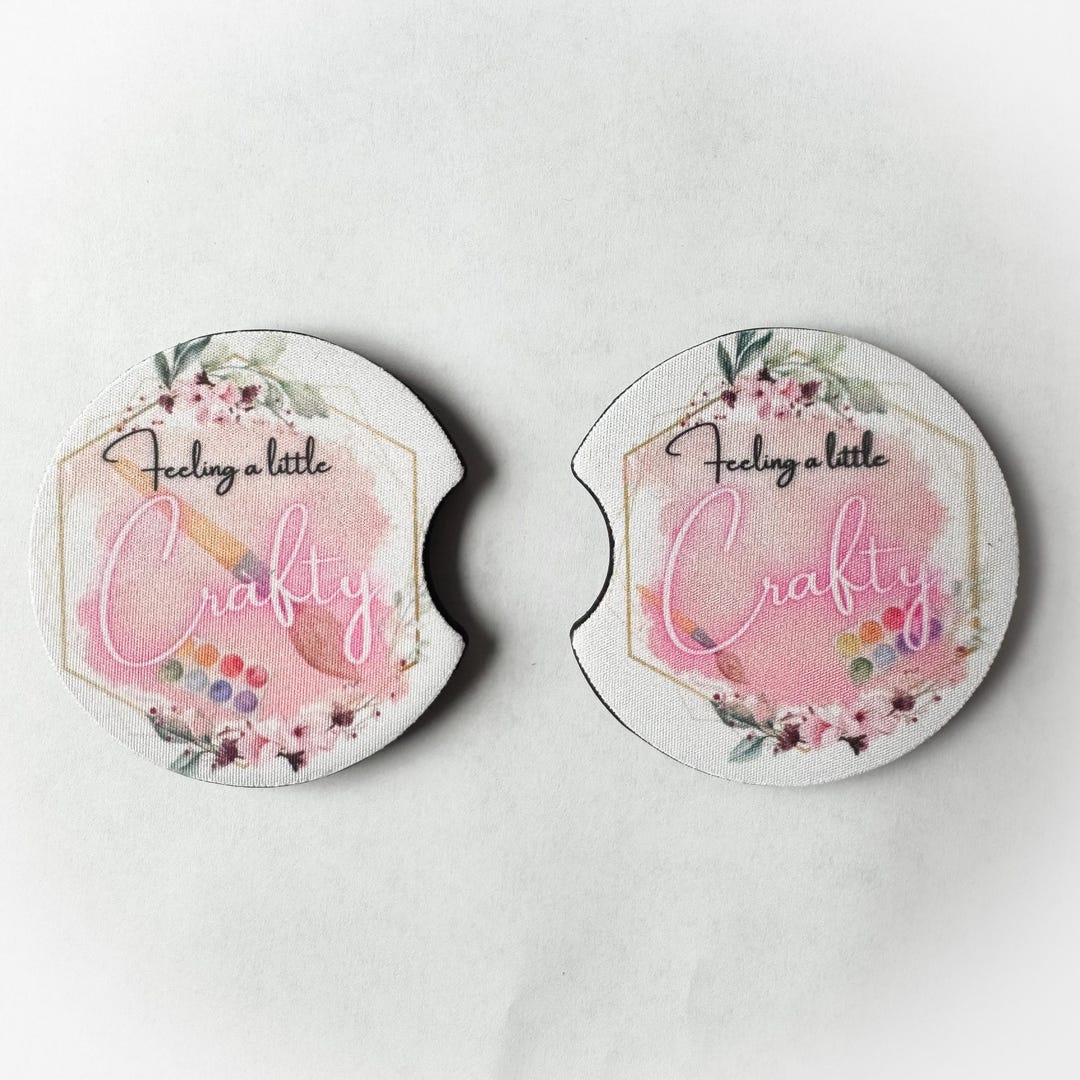 Feeling a Little Crafty Car Coasters - Etsy