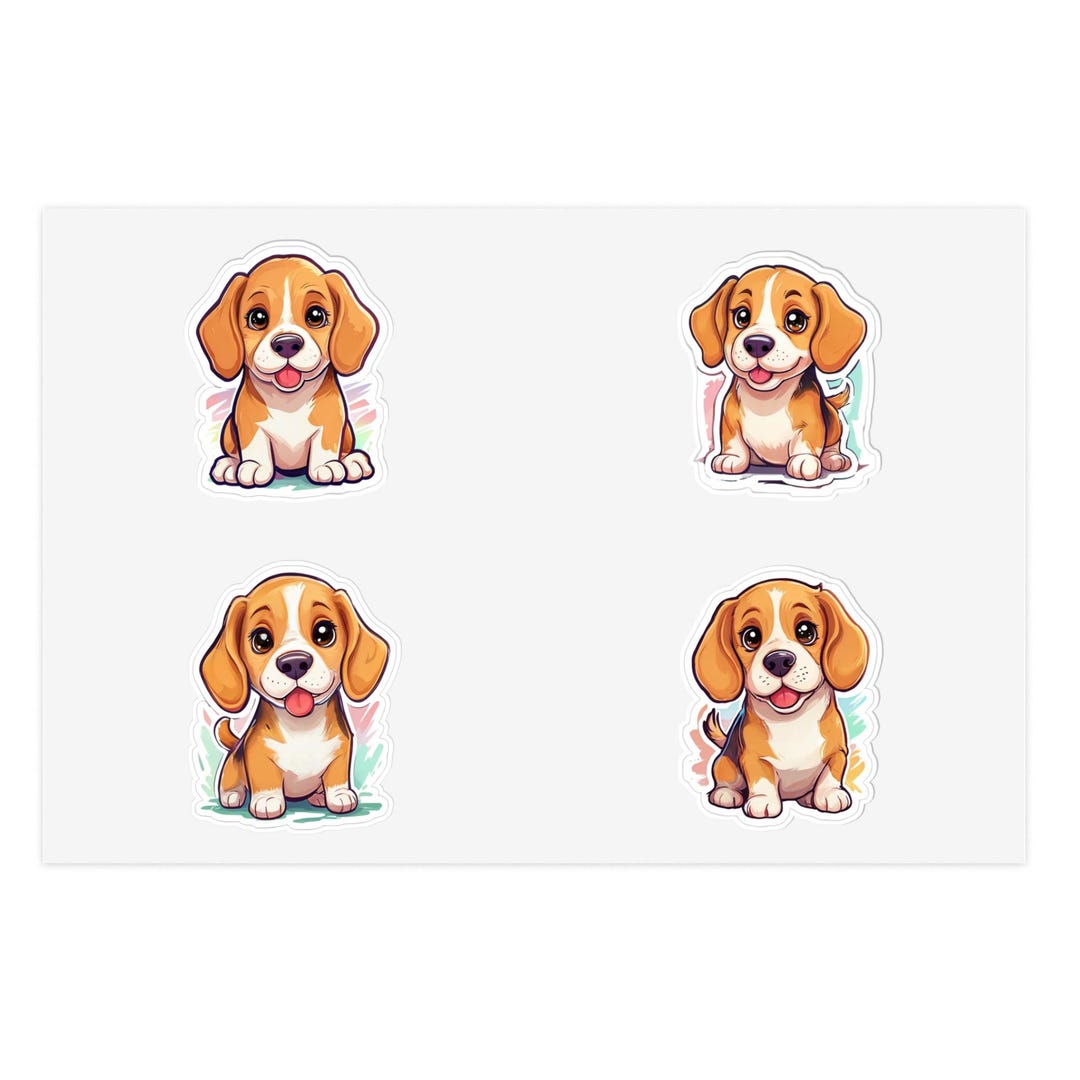 Cute Dog Sticker Sheets for Dog Lovers, Pet Decor, Gift for Kids, Dog ...