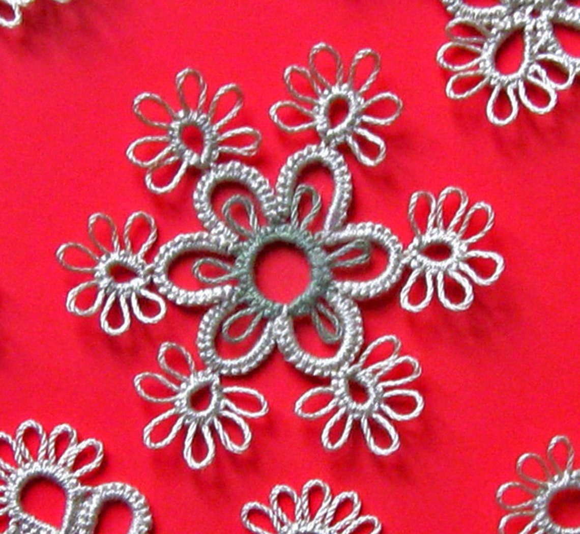 Easy Tatting Pdf Tutorial for Beginners Small Lase Hanging | Etsy