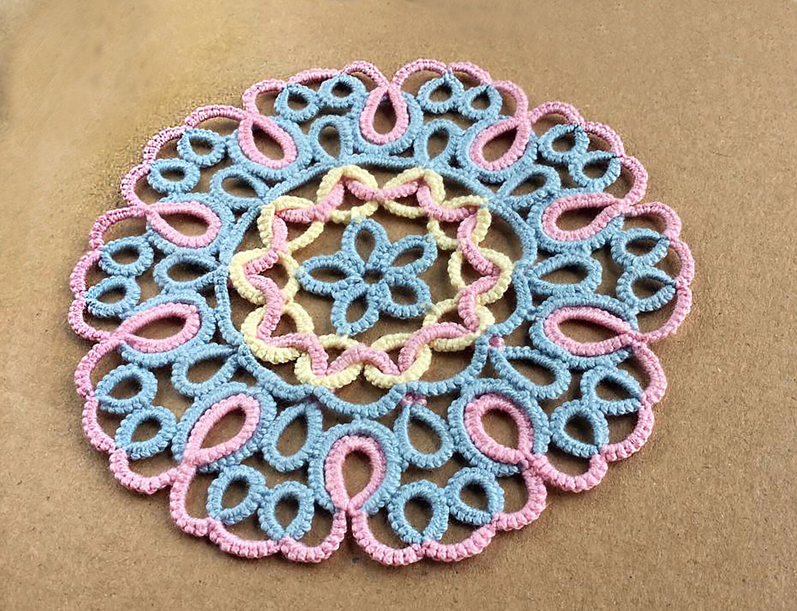 PDF Tatting Pattern Coaster Little Spring Doily Celtic Style Tatting ...