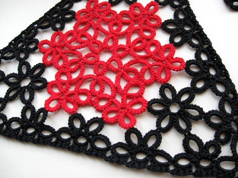 PDF Pattern T-strings Black Lace Tatted Bikini DIY Tatting Pattern ...