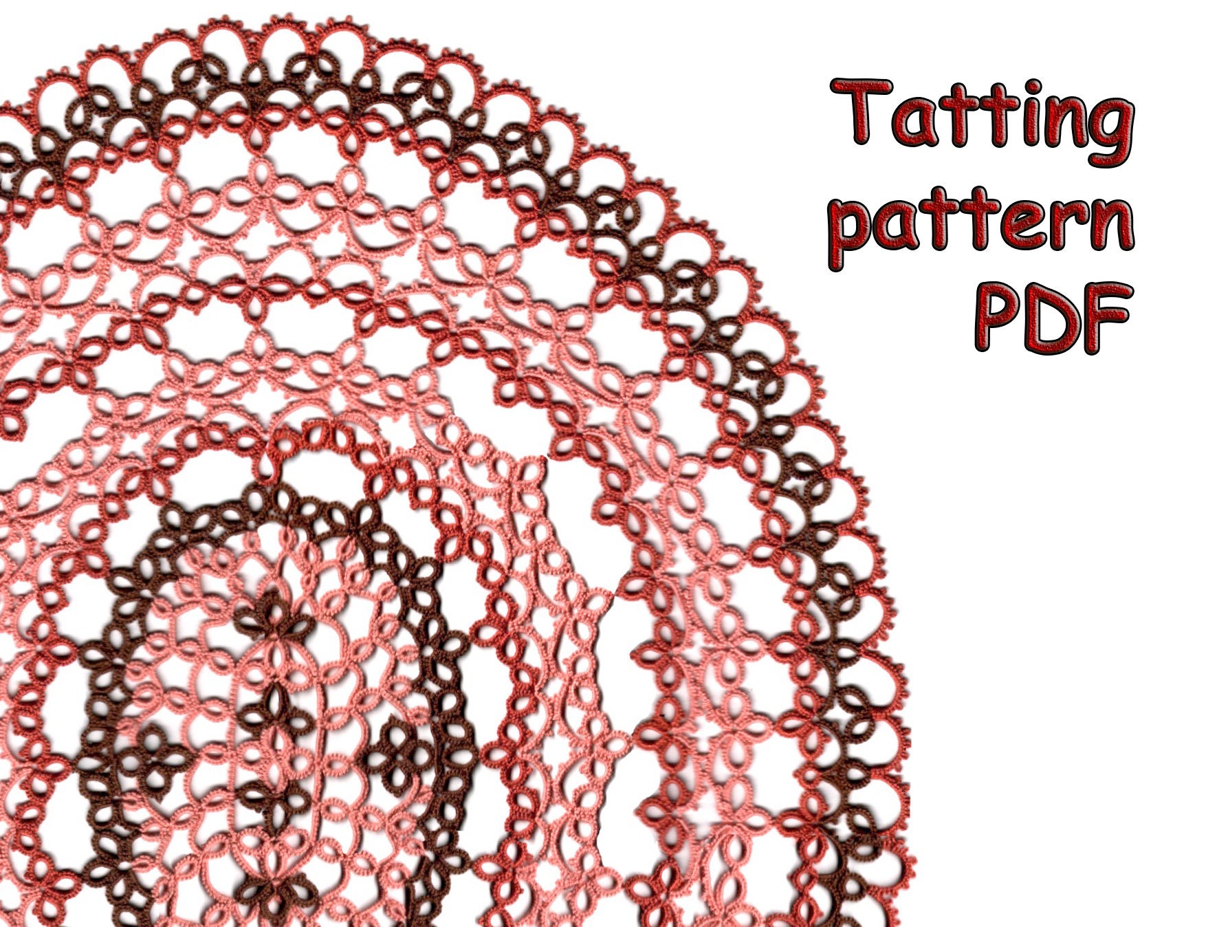 Tatted Oval Doily Svg Pattern Doily Placemat Lace Table Centerpiece ...