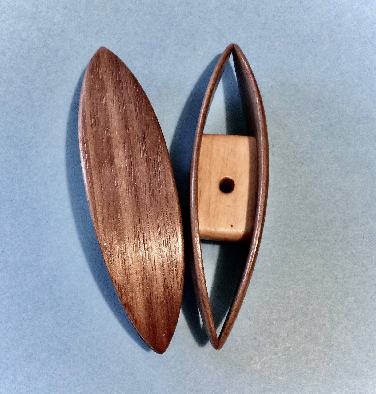 Set 2 PC Hazelnut Wood Tatting Shuttles for Tatting Lace Making DIY ...