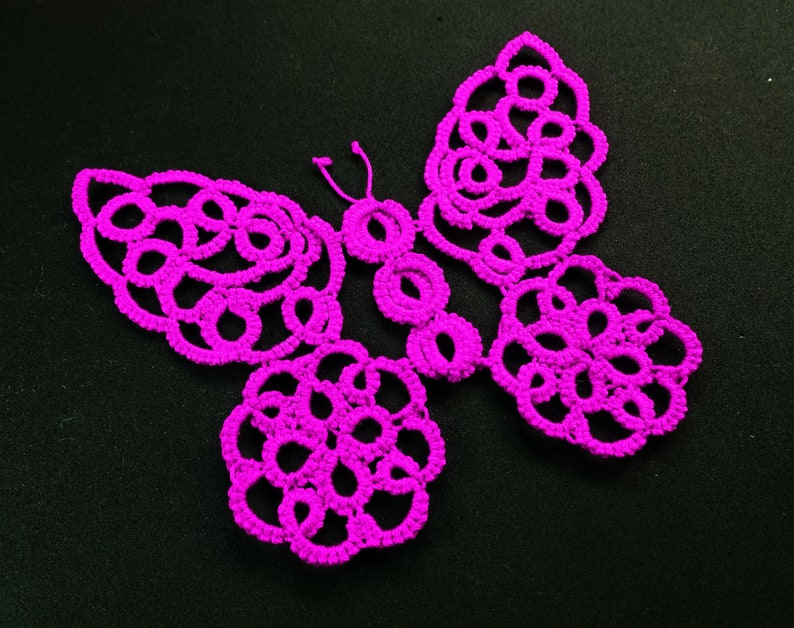 DIY butterfly shuttle tatting pattern How to make tatted | Etsy
