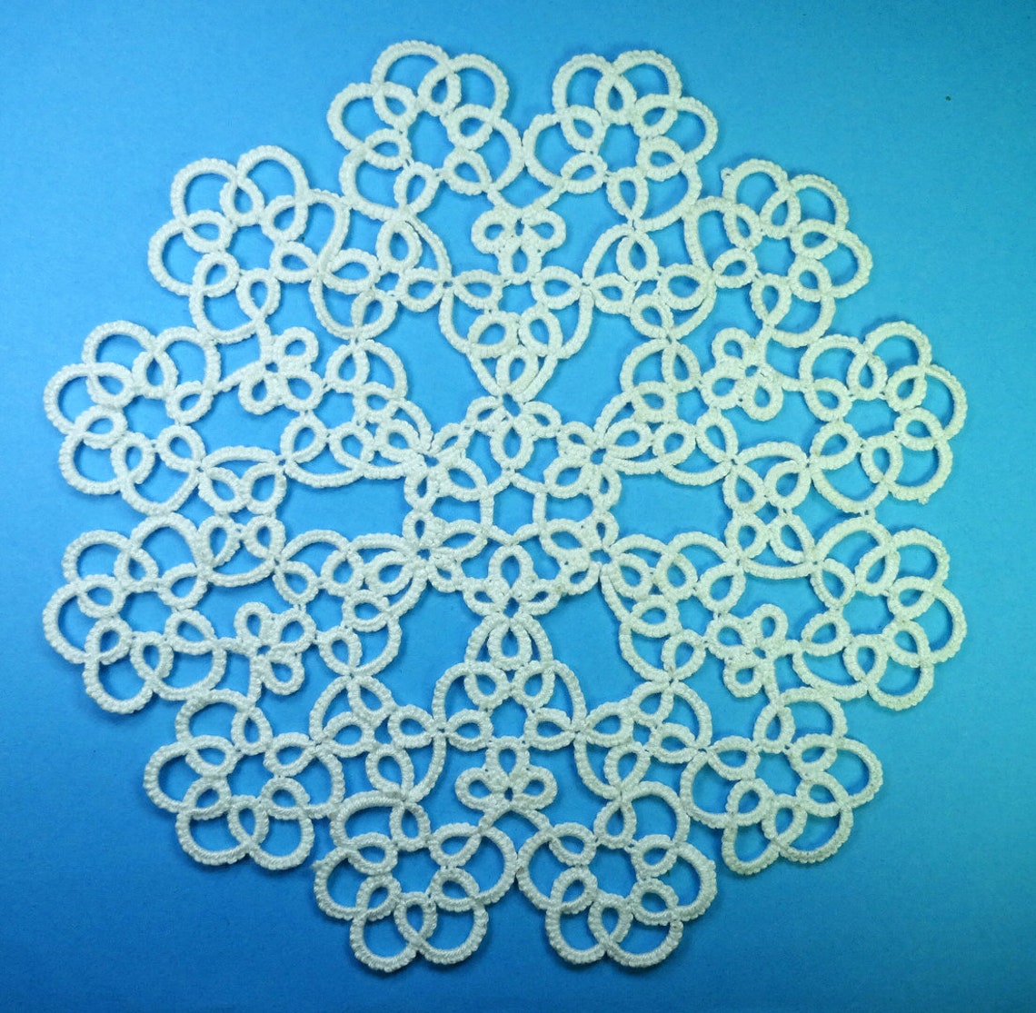 Original PDF Pattern of Shuttle Tatted Doily, Dreamcatcher Decor, Lace ...