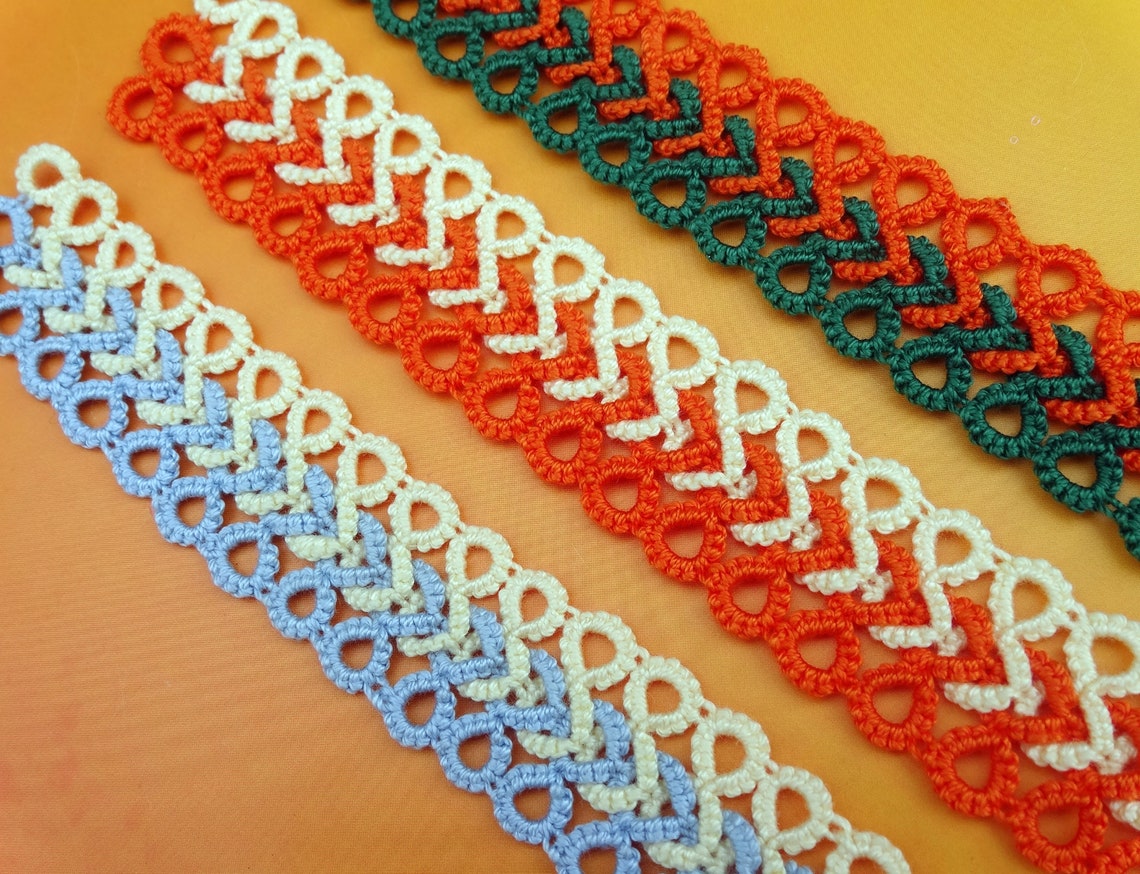 Bacelet Step by Step Tatting Pattern 19 Pages PDF File Shuttle - Etsy