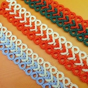 Bacelet Step by Step Tatting Pattern 19 Pages PDF File Shuttle Tatting ...