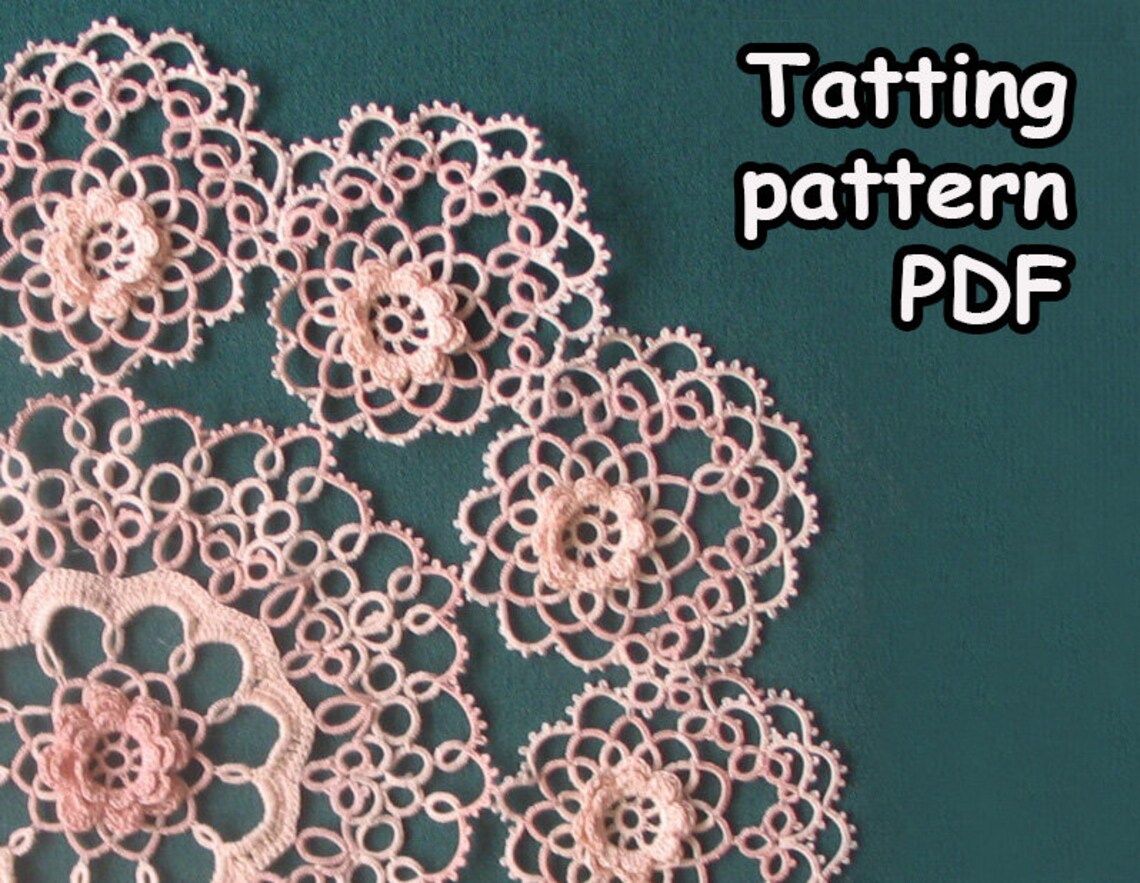 Tatting Pattern Doily PDF Tatted Doily Patterns Crochet Doily Tutorial ...