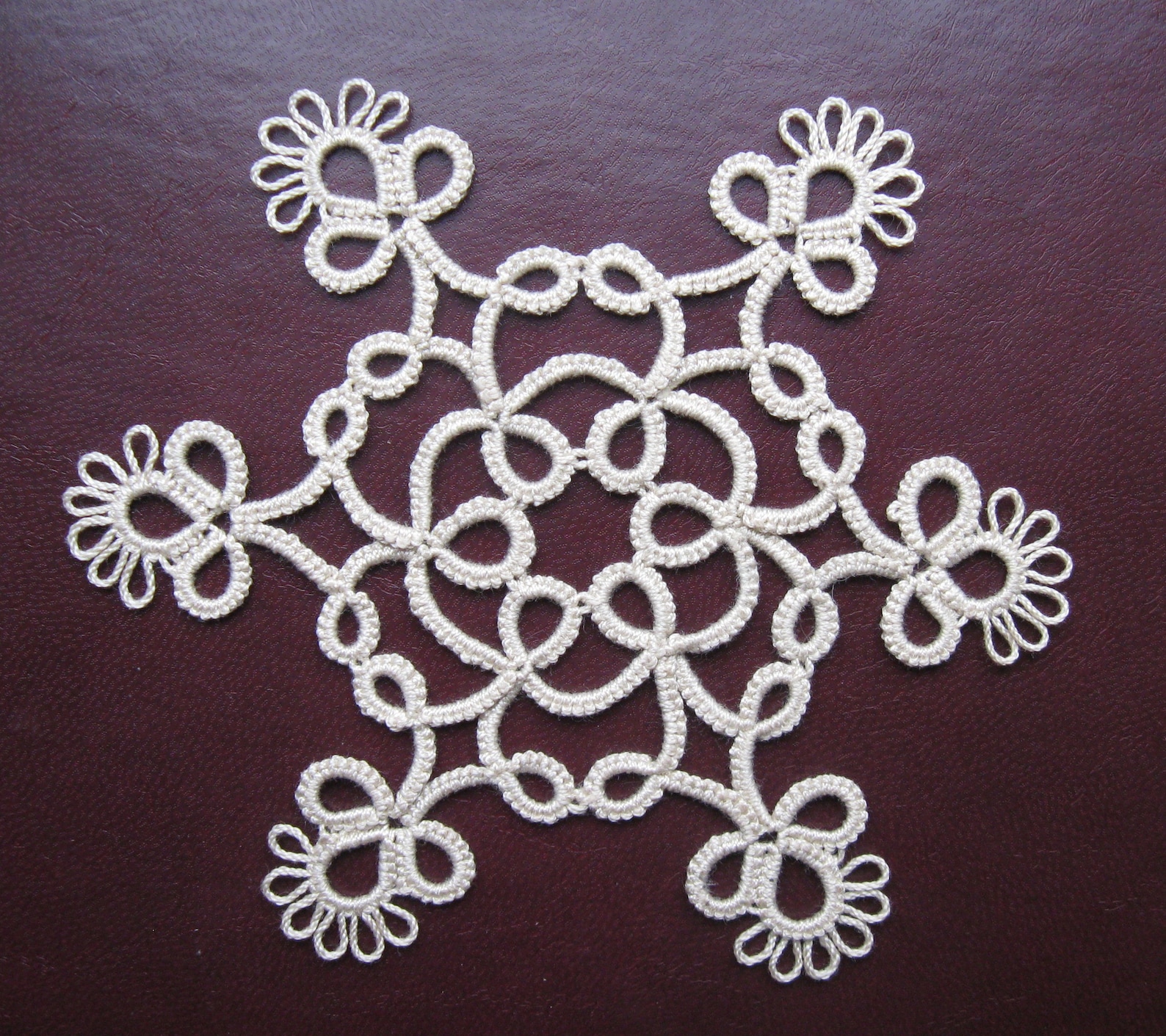 Snowflake Tatting Pattern PDF File 4 Tatted Snowflakes - Etsy