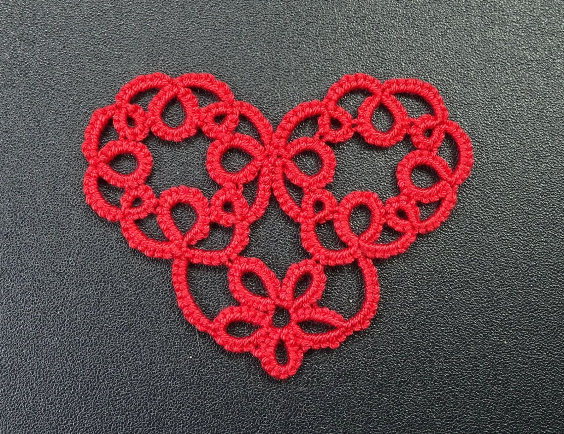 PDF Tatting Pattern Tatted Heart Ornament Instant - Digital Download ...