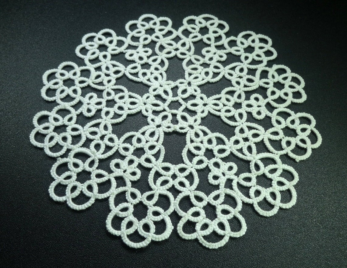 Original PDF Pattern of Shuttle Tatted Doily, Dreamcatcher Decor, Lace ...