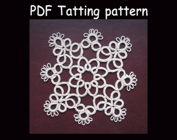 Easy Tatted Snowflake Patterns for Beginners PDF Tutorial | Etsy