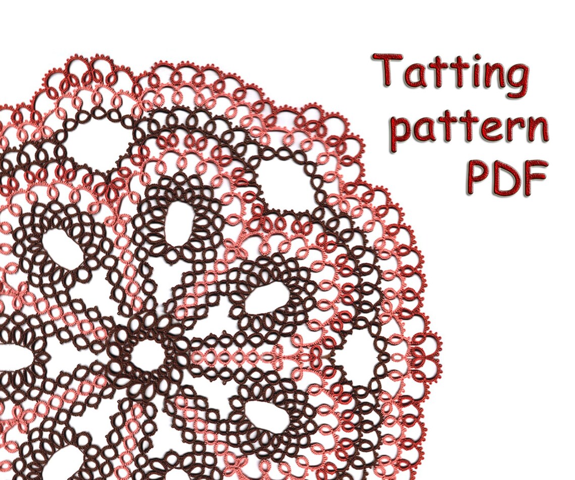 Lace Doily Tutorial Doily Pattern Tatted Doily Tutorial Boho - Etsy