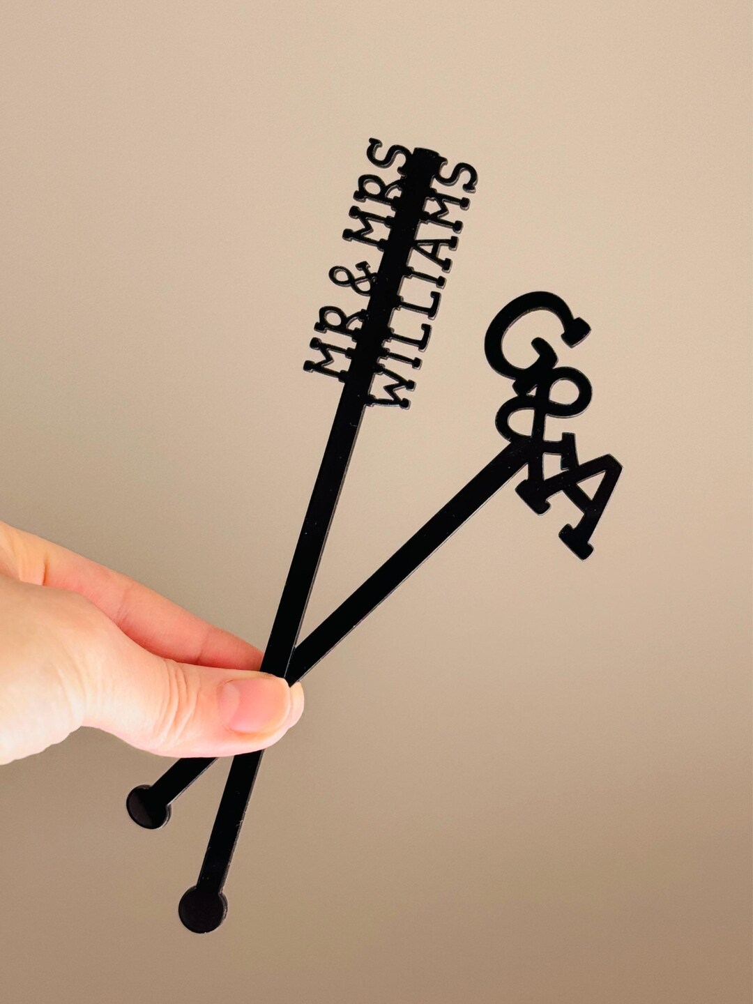 Custom Acrylic Drink Stirrers, Personalized Wedding Swizzle Sticks - Etsy