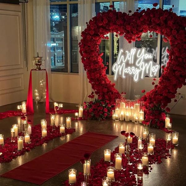 Will You Marry Me Neon Sign | Custom Wedding LED Neon Sign | Wedding ...