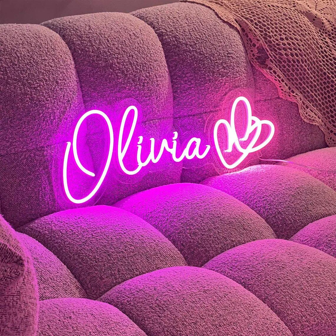 Custom Name Neon Sign for Kids, Neon Name Sign Bedroom Decor for Girls ...