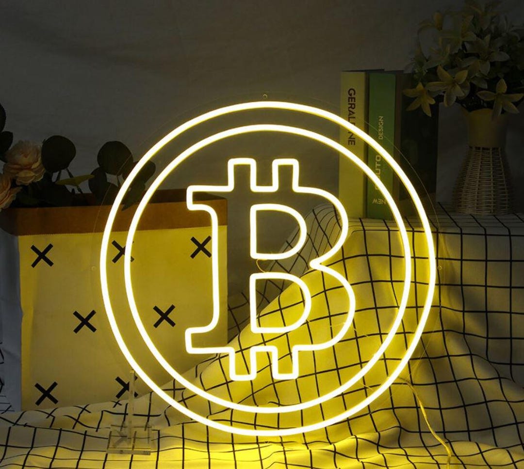 Bitcoin Trading Neon Sign, Trading Wall Decor, Trader Gift, Crypto Wall ...