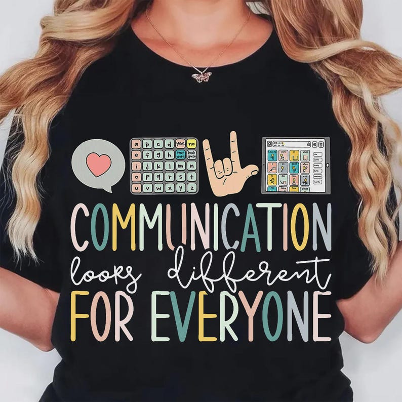 Communication Looks Different Png Bundle, Aac ASL Inclusivity PNG ...