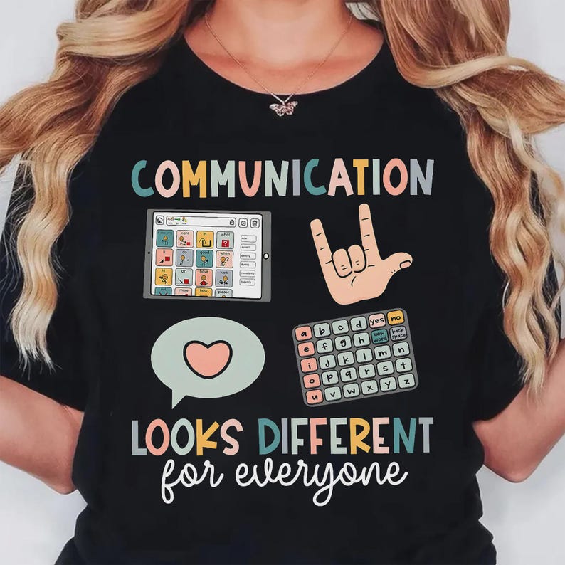 Communication Looks Different Png Bundle, Aac ASL Inclusivity PNG ...