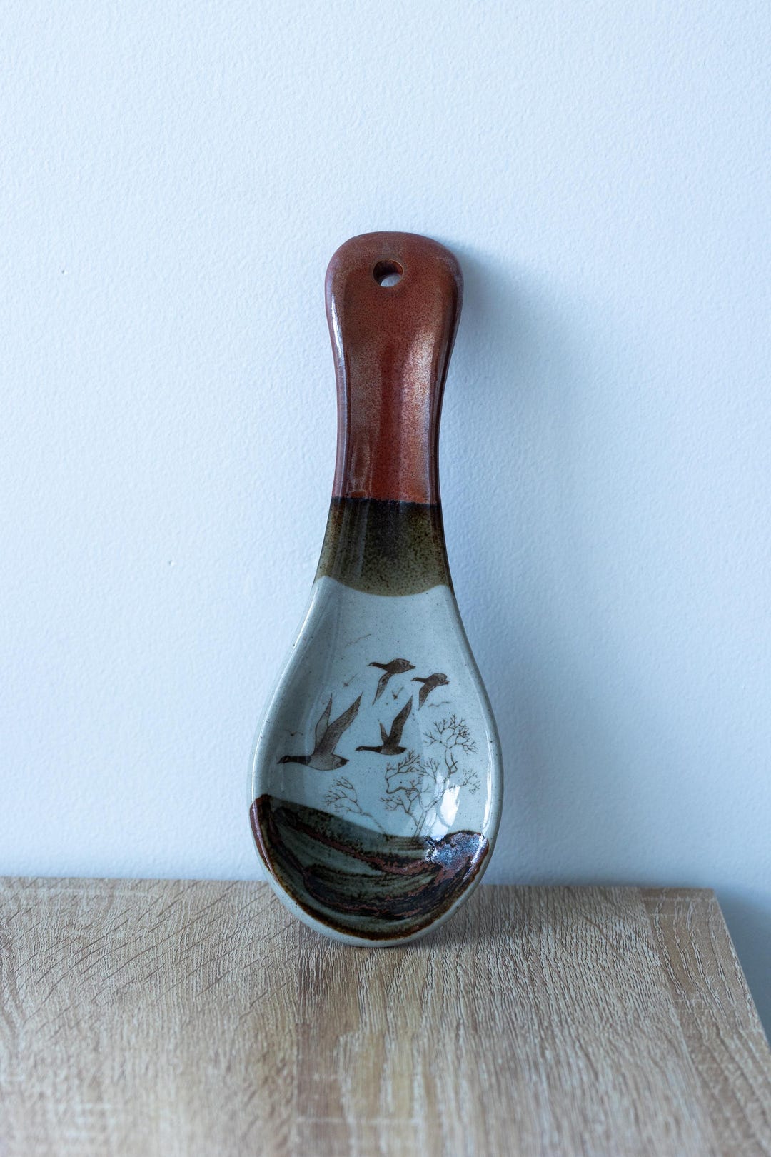 Stoneware Spoon Flying Ducks Country Farmhouse Rustic Ceramic - Etsy