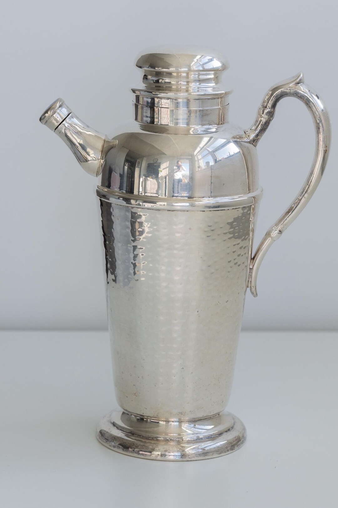 Vintage Vikingplate Cocktail Pitcher Shaker Silver Plated. Hammered ...