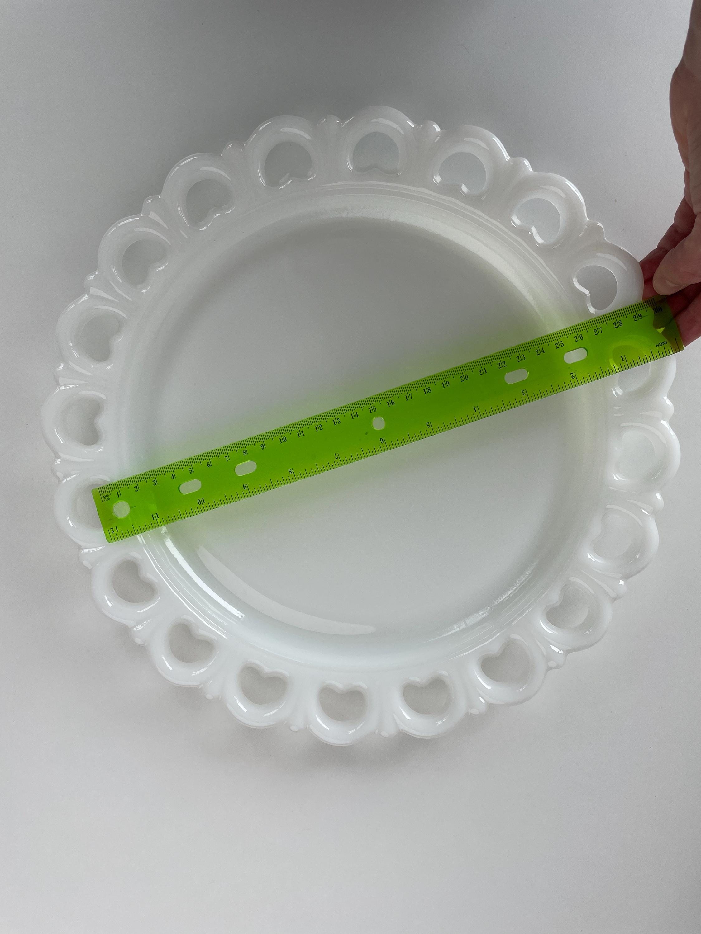 Vintage Serving Platter by Anchor Hocking Old Colony Open Lace Milk ...