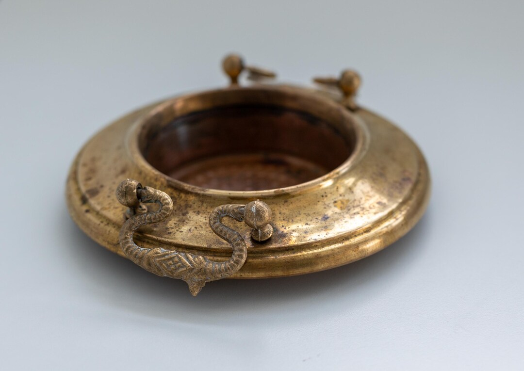 Vintage Brass & Copper Brazier - Etsy