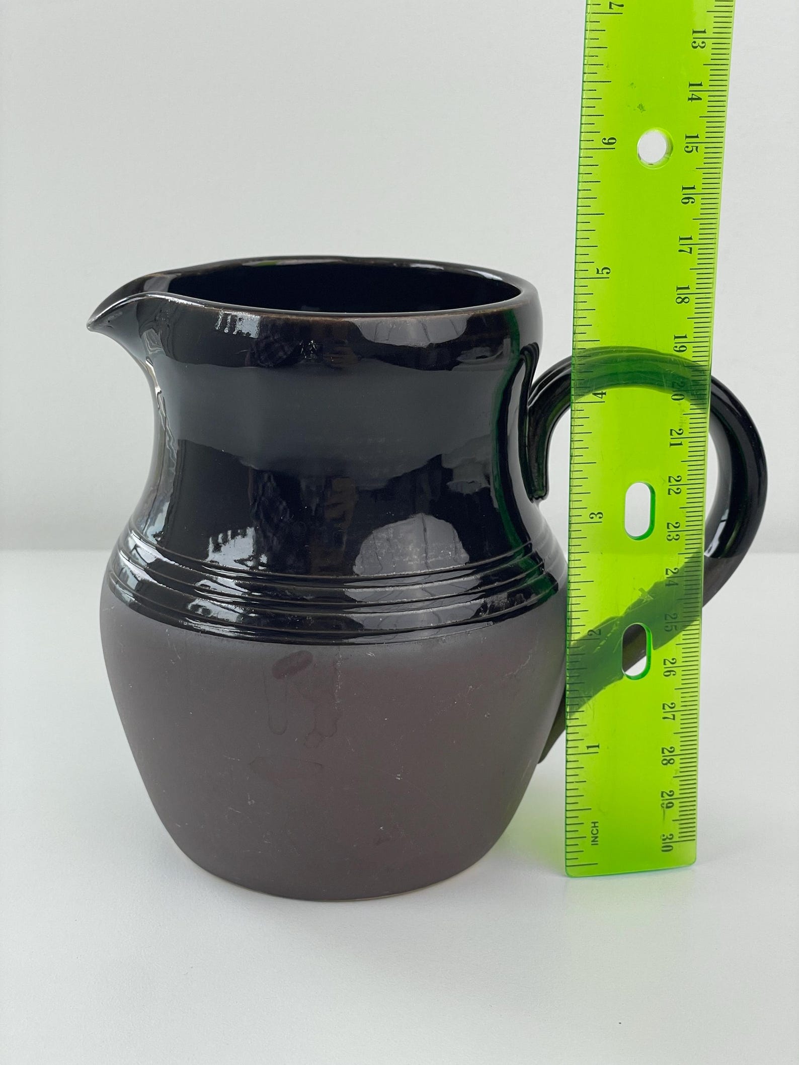 Vintage Pottery Made in England Pitcher Signed - Etsy