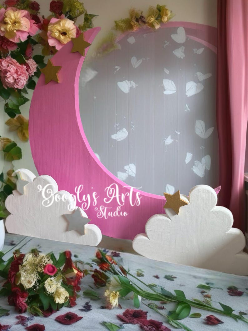 Life-size Styrofoam Moon, Cloud & Stars Prop – Custom Fairytale Party ...