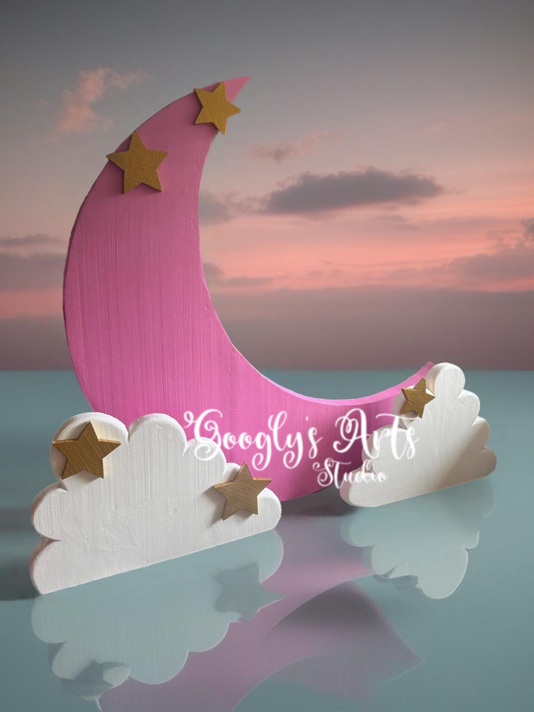 Life-size Styrofoam Moon, Cloud & Stars Prop – Custom Fairytale Party ...