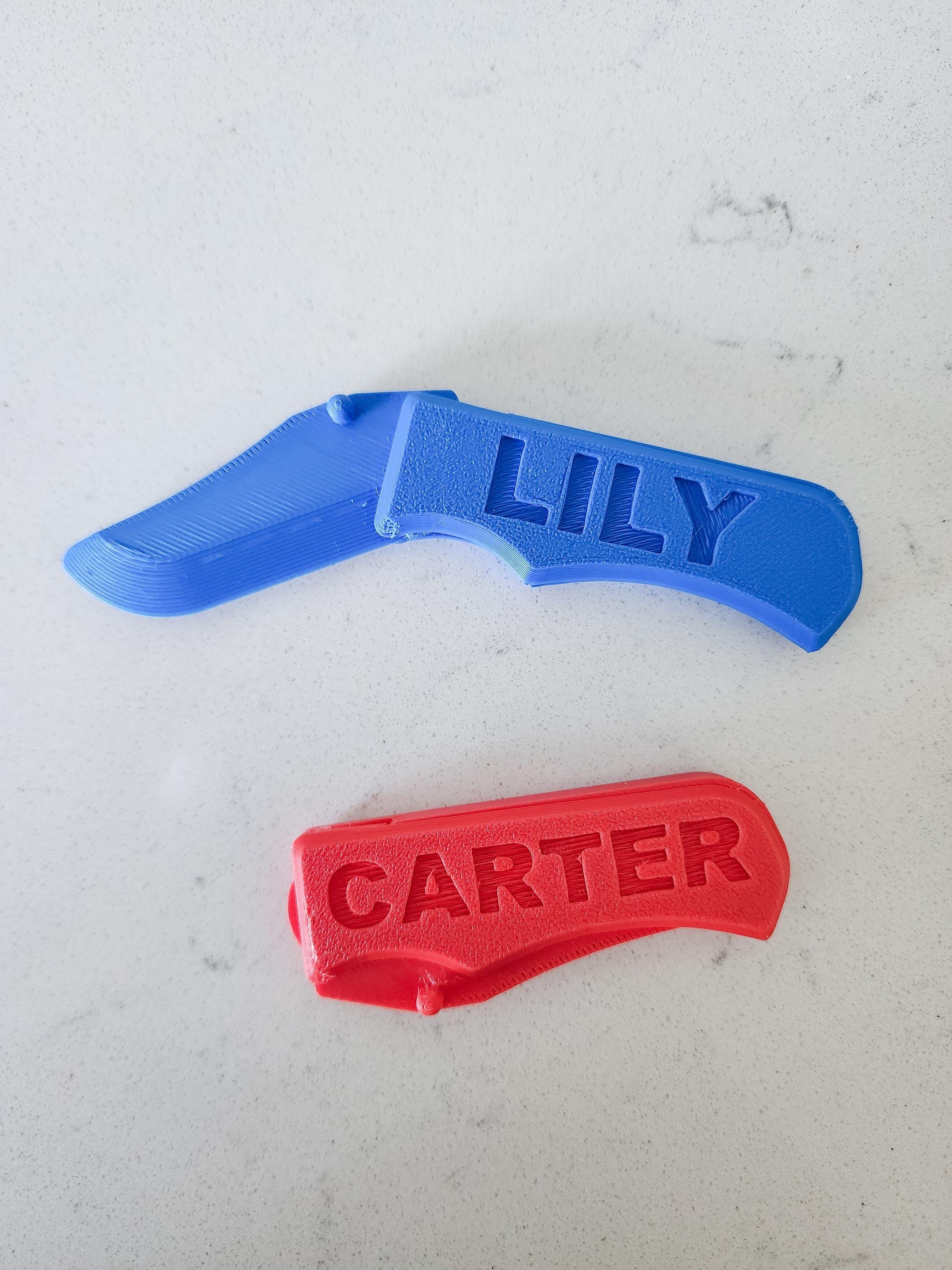 Personalized Kids Play Knife | 3D Printed Play Knife | Personalized ...