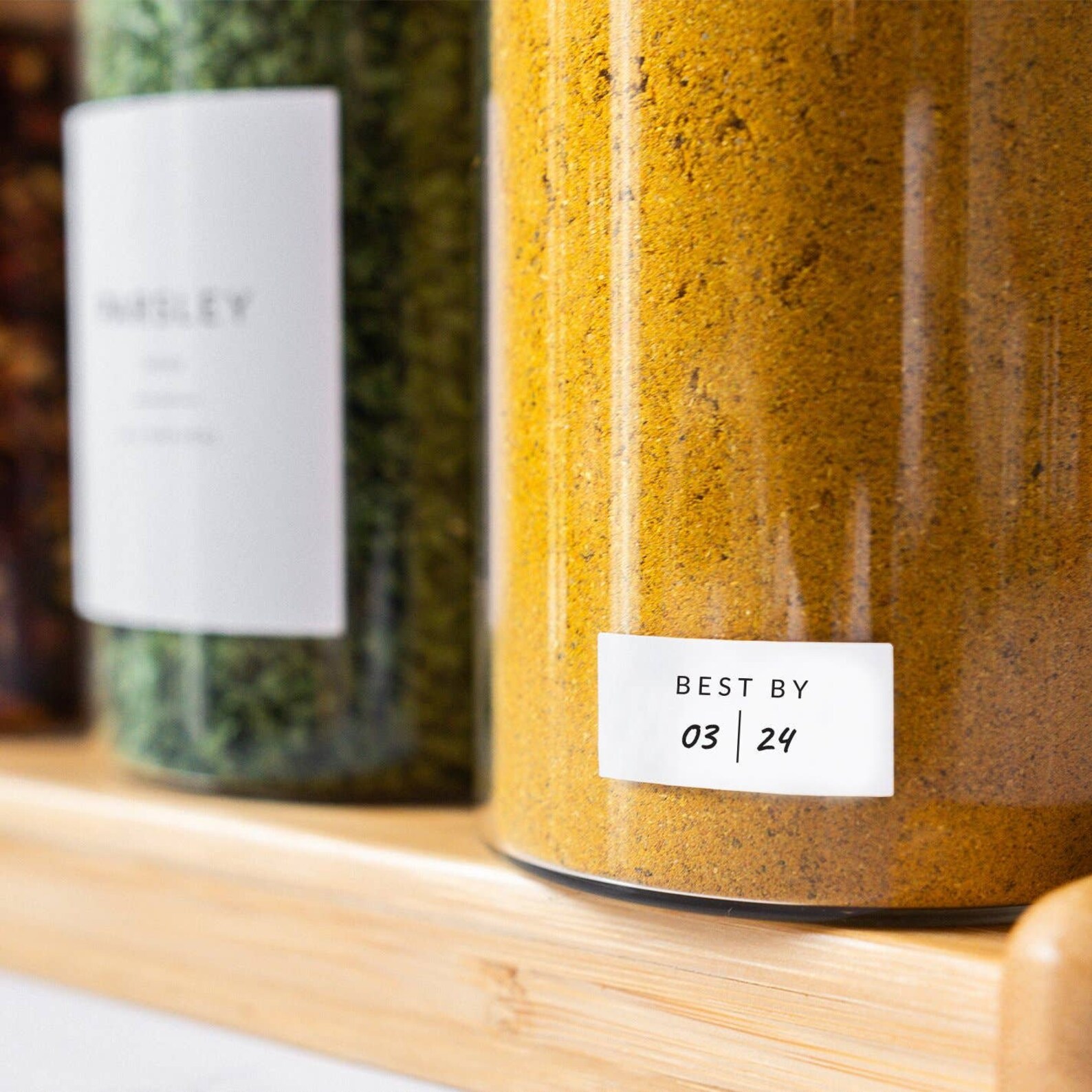 Minimalist and Modern Spice Jar Labels | 162 Labels | Black and White ...