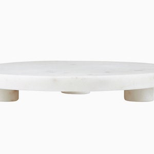 White Marble Footed Tray - Etsy