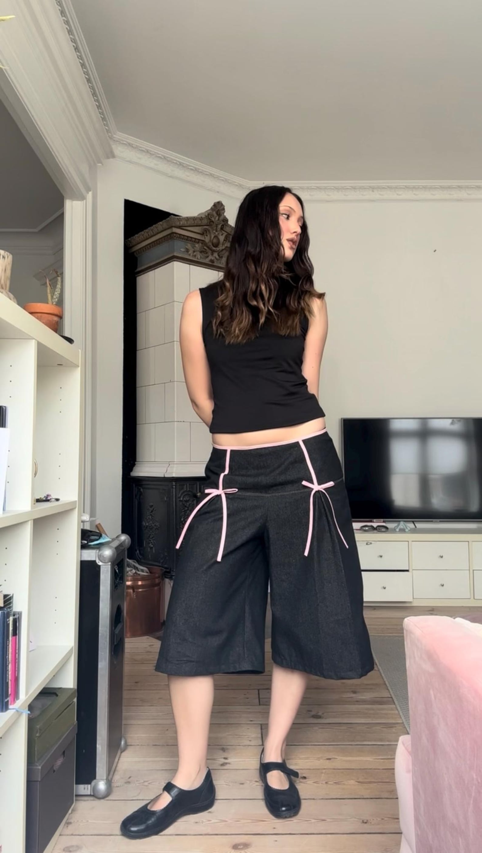 Pleated Jorts With Bows Sewing Pattern | Digital PDF Sewing Pattern ...