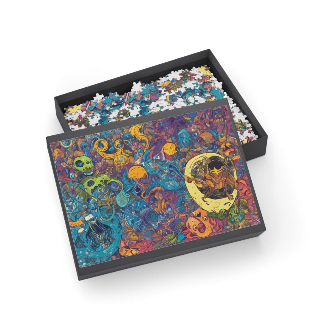 Space Alien Puzzle (96, 252, 500, 1000-piece) - Colorful and Unique ...