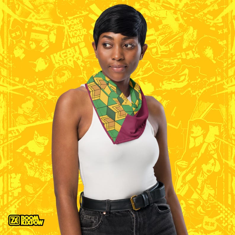 Demon Slayer Giyu Tomioka Bandana - Etsy