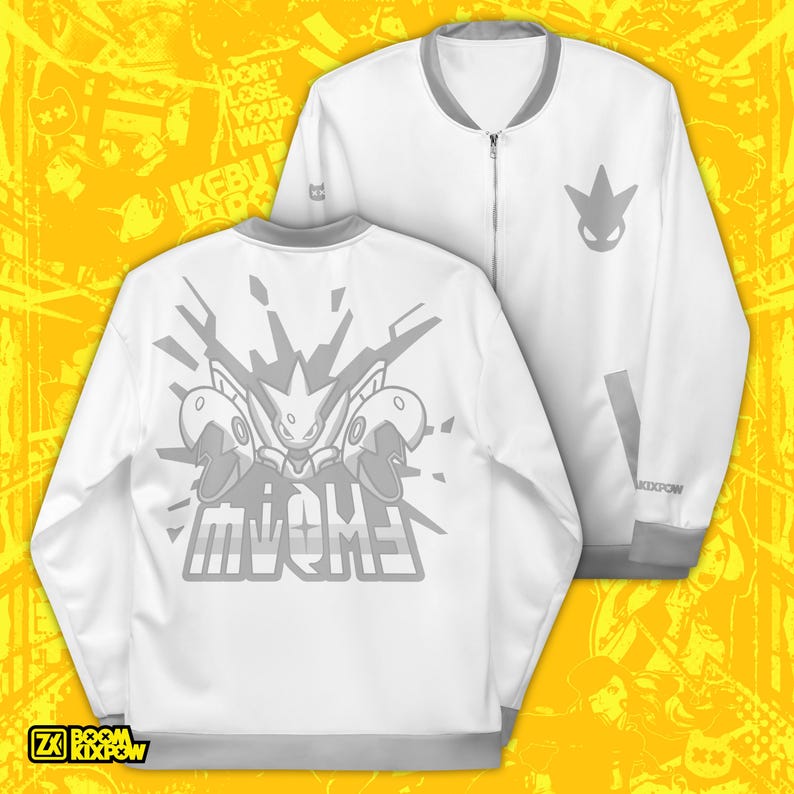 Pokemon Legends ZA Inspired Scizor White Bomber Jacket - Etsy UK