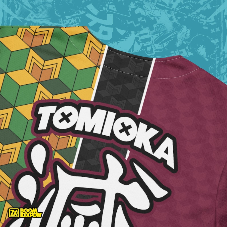 Giyu Tomioka Demon Slayer Baseball Jersey - Etsy