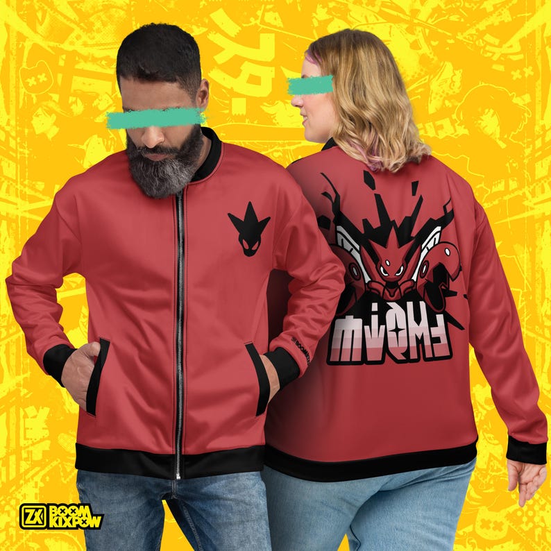 Pokemon Legends ZA Inspired Scizor Red Bomber Jacket - Etsy UK